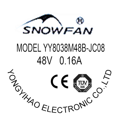 三菱电梯配件/变频器风扇 YY8038M48B-JC08 控制柜风机 48V 0.16A