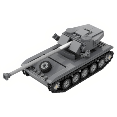 现货小颗粒MOC-106153涡轮轻型坦克AMX积木益智玩具模型礼物摆件