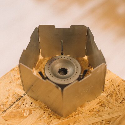 Vargo户外铝合金挡风轻量化酒精炉防风板徒步炉具便携折叠锅支架