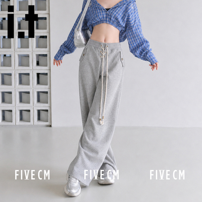 itFIVECM秋季休闲阔腿裤女