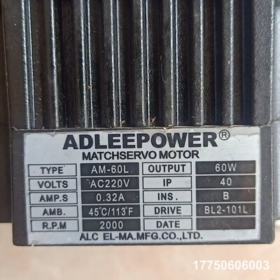 台湾ADLEEPOWER爱德利小型马达AM-60L， 220
