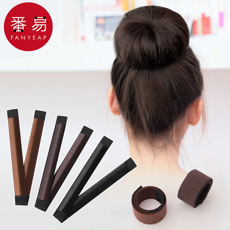 盘发器B1pn001-丸子头盘发器女花苞头卷发假发啪啪圈盘发固定神