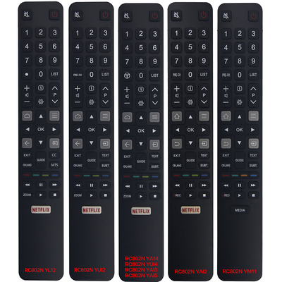 适用TCL电视机遥控器 RC802N YAI4 RC802N YAI2 YUI2 YL12 YM11