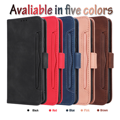 适用于MOTO Signature 5G，X70 Air Pro多卡槽复古纹皮套手机壳插卡防摔保护套翻盖式商务男女外壳素皮