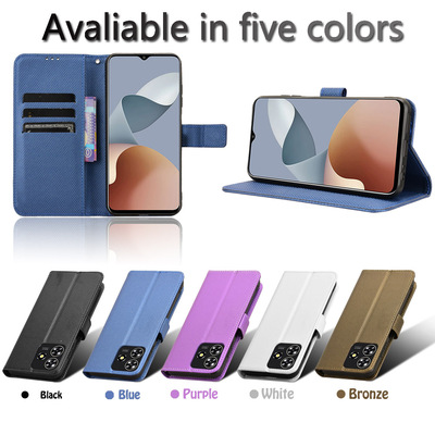 适用于中兴blade A73 4G,Axon50 Lite钻石纹皮套手机壳插卡保护套