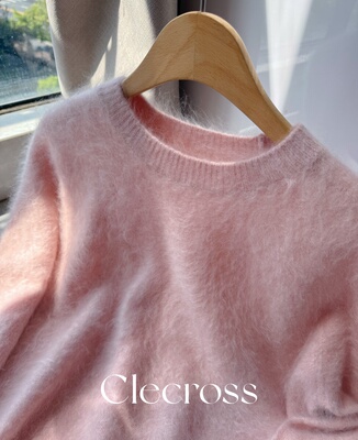 【黄昏天边的云】绵柔触感 100山羊绒 康赛尼长绒 V领O领套头衫A