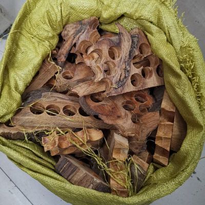 太行崖柏陈化黑油骨料手串边角料