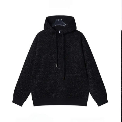 SDSA男士秋冬新款痞帅男装纯色满天星格子抽绳连帽卫衣百搭高街