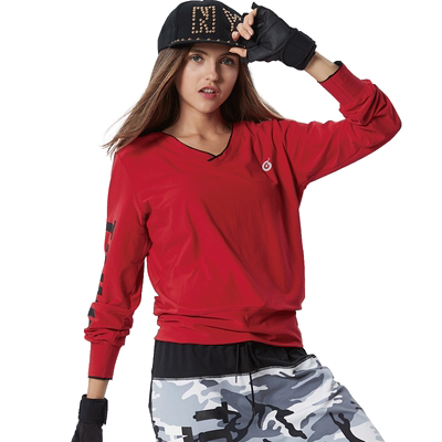 美背透气运动外套时尚健身长袖