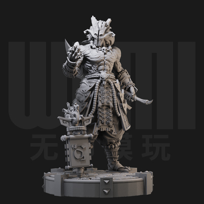 1/24剑圣 DOTA2 游戏 日漫 18比例GK白模手办3D打印兵人模型 3775