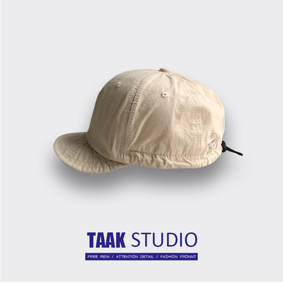 复古阿美咔叽女软顶工装帽鸭舌帽