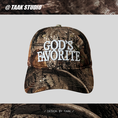 潮牌Praying迷彩棒球帽