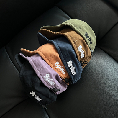 新款工装帽抽绳短檐棒球帽