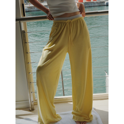 MOERSHOP 4月7日新品“一穿就有ins感”毛巾撞色腰头舒适休闲裤