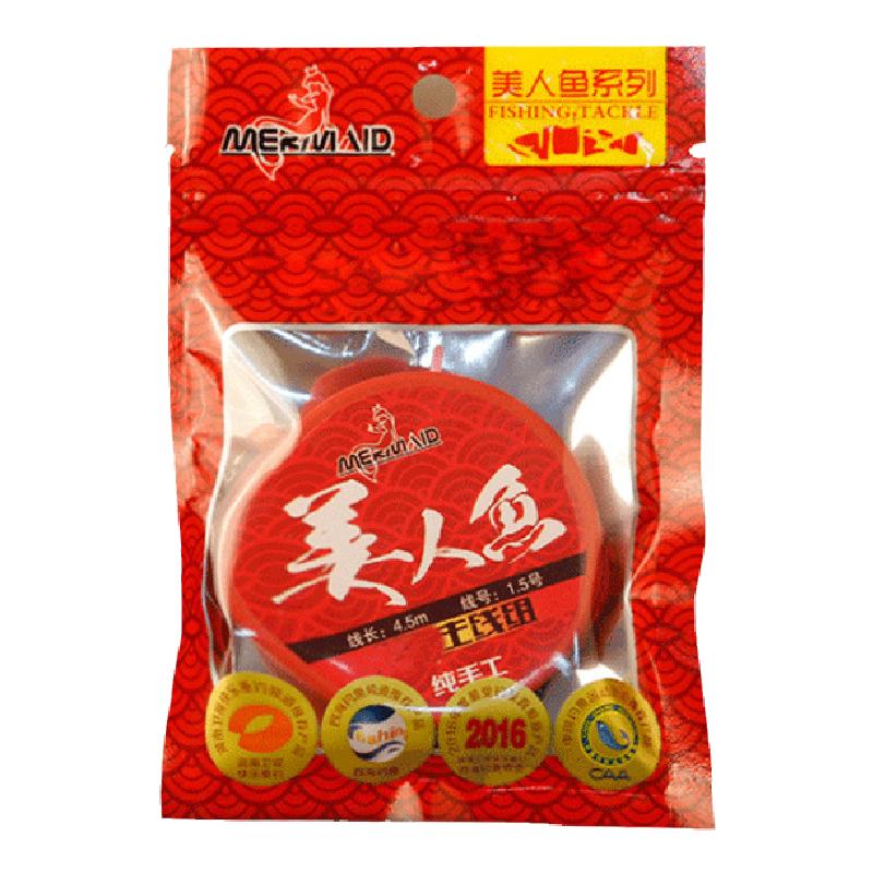 正品美线组纯手工精绑的野钓缠绕台钓弹性主线组转环鱼线硅胶垂钓