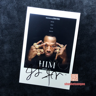他HIM茱莉娅福克斯Julia Fox马龙韦恩斯Marlon Wayans亲笔签名照