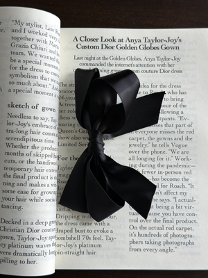 智秀同款黑色蝴蝶结发夹