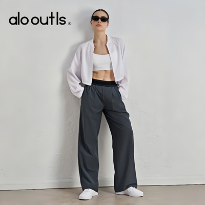 alo outls官方奥莱店户外休闲运动薄款上衣透气健身修身瑜伽外套