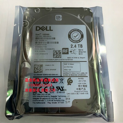 DELL ME4024 ME4084 ME5012 ME5024 2.4T 10K 2.5 SAS 12Gb 硬盘