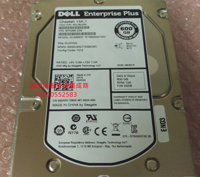 DELL PS6100 PS6210E PS6510 PS6610存储硬盘600G 15K 3.5 SAS EQ