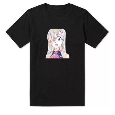 七大罪The Seven Deadly Sins伊丽莎白里昂妮丝漫周边短袖T恤夏季