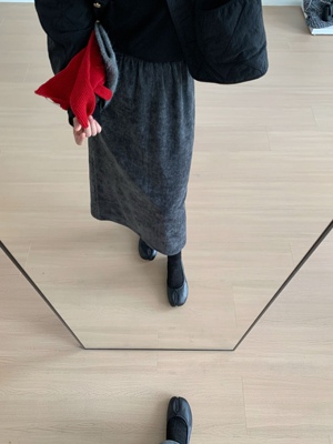 ab正品灰色半裙 m码