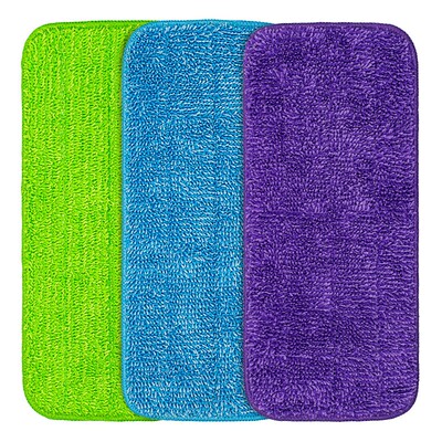 适配Swiffer Wet Jet 湿喷拖把替换垫粘贴式超细纤维拖把布配件