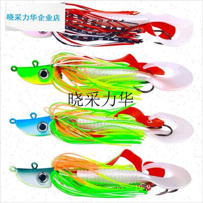 JIG大b铅鱼头胡须佬加强铅头钩路亚假饵曲柄钩鲈鱼鳜鱼翘嘴防刮l