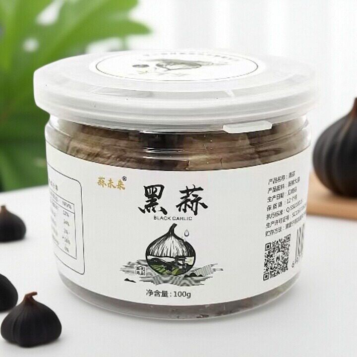 100g独头黑蒜低价包邮金乡发酵黑蒜黑色营养煲汤即食黑大蒜