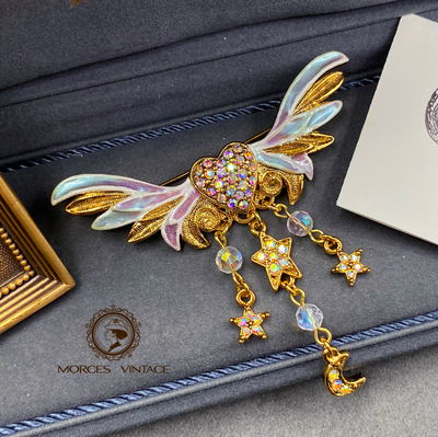 KirksFolly胸针天使之翼爱心