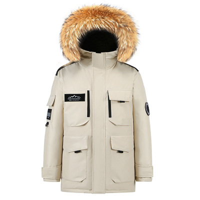 man winter coat women warm jacket女中长款羽绒服男款女款情侣
