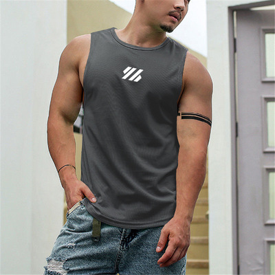 2026 new fitness sports tank tops men gyms workout sleeveles