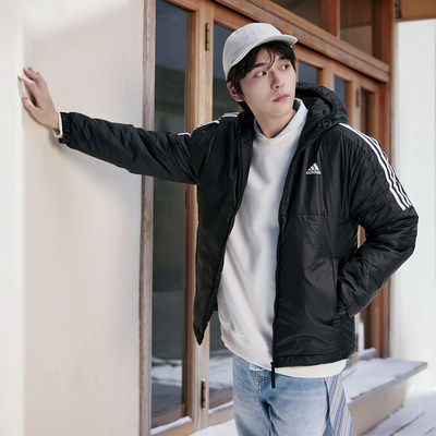 Adidas阿迪达斯ESS INS HO JKT保暖运动休闲棉服 KF6755 KF6757