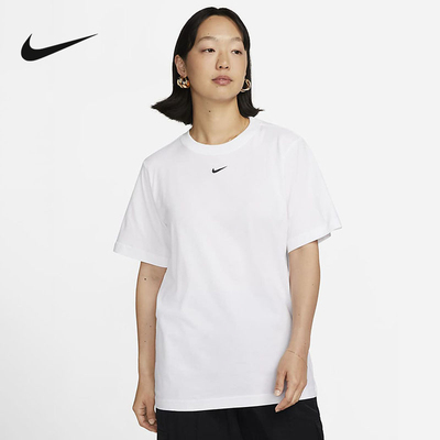 Nike耐克SPORTSWEAR 女子运动圆领休闲简约T恤上衣FD4150-100