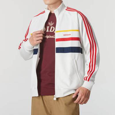 Adidas阿迪达斯外套男装正品秋新款撞色运动休闲服立领夹克IW3233