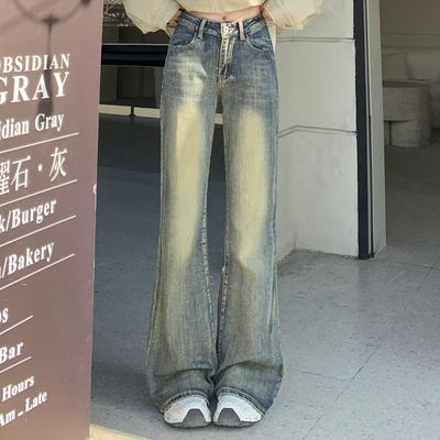 3MER2024秋冬微喇裤牛仔裤