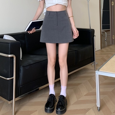 3MER辣妹显瘦百搭西装短裙
