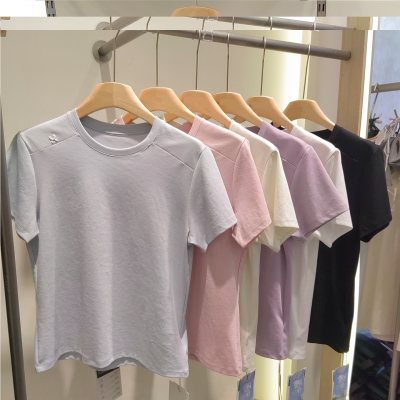 夏季女修身短袖T恤亲肤透气