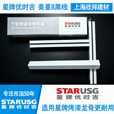 星牌优时吉黑线凹槽T型烤漆龙骨