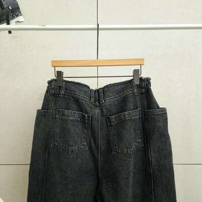 九0203韩国东大门运动牛仔裤区bany-anco-8741955纯色洋气正品