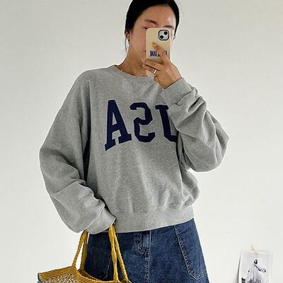 六0923韩国正品cocoj-an-e-21363 卫衣区休闲学院直邮大气人气