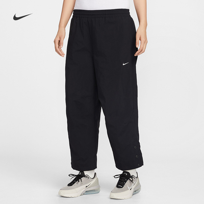 耐克/NIKE女子宽松休闲高腰梭织运动中长裤九分裤IF0221-010-103