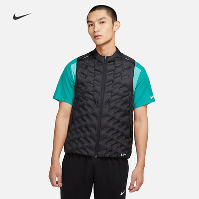 耐克男子运动训练跑步羽绒马甲