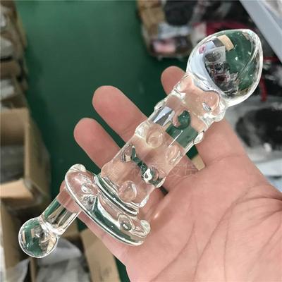 Glass-made femalemasturbation toy fake phallus adult product