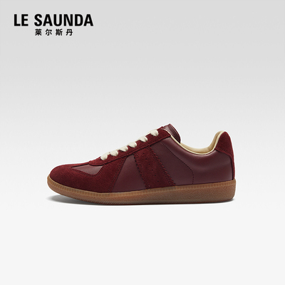 【达播专属】莱尔斯丹2024秋季新款低帮运动德训女休闲鞋5T26801
