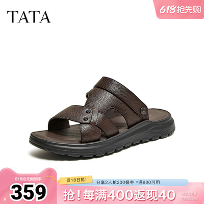 TATA/他她2026夏商场同款时尚百搭凉鞋男新款VWM01BL6