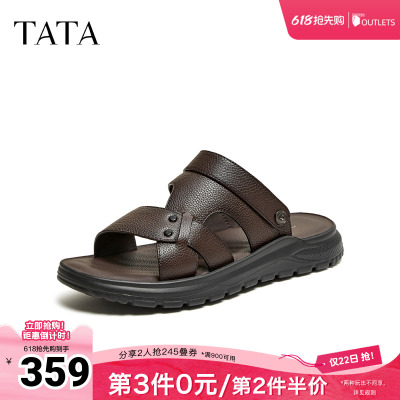 TATA/他她2026夏商场同款时尚百搭凉鞋男新款VWM01BL6