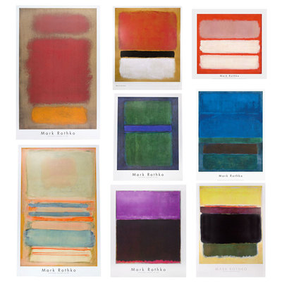 马克罗斯科海报装饰画抽象简约