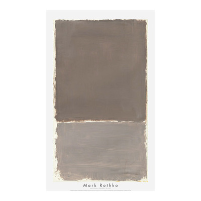 美国罗斯科抽象风灰色海报装饰画