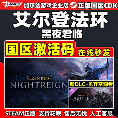 Steam游戏 艾尔登法环 黑夜君临 见弃空洞者DLC 国区激活码CDKey